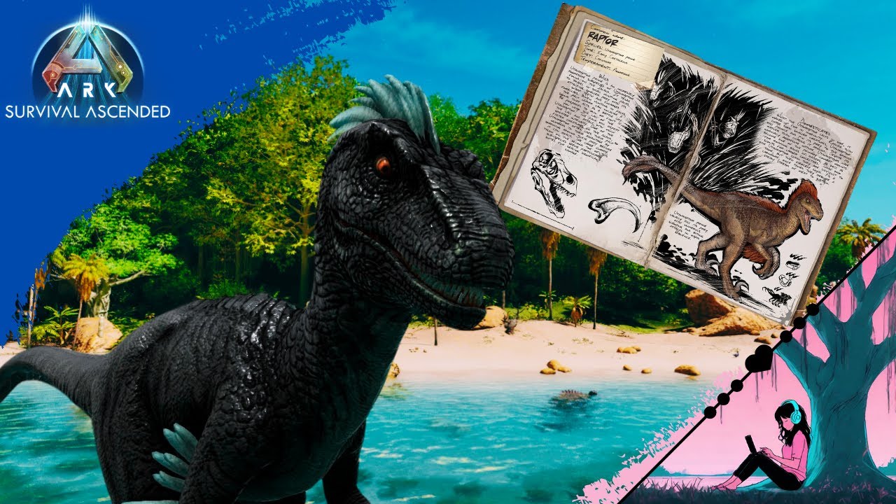 Ark: Survival Ascended | The Island - Taming a Raptor Ep.2 - YouTube