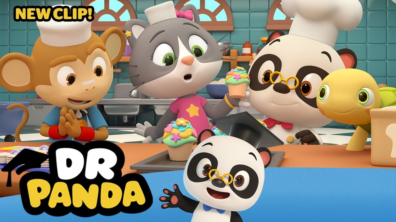 Dr. Panda 🍰 Baking with Bip and Meimei! | Kids Learning Video - YouTube