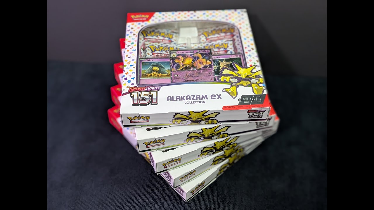 I Found !5! Pokemon 151 Alakazam EX Collection Boxes! - YouTube