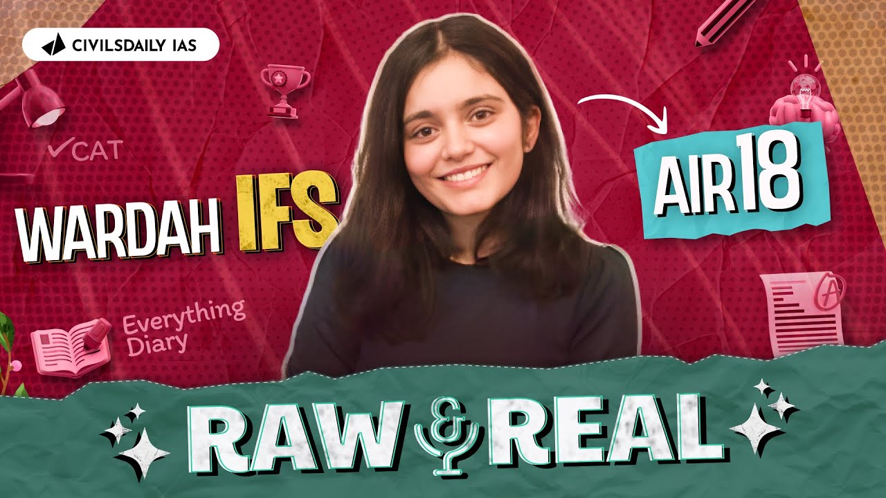 Raw & Real S2E1 | Wardah Khan, AIR 18 | “Diary of Everything was my superpower” #upsc # ...