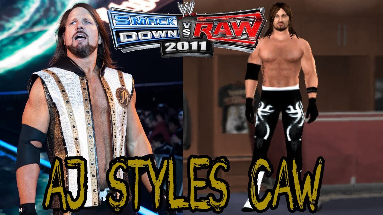 WWE SvR 2011 AJ Styles CAW PSP - YouTube