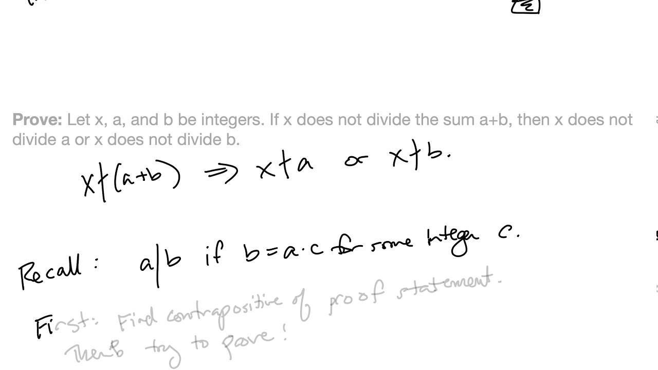 Contrapositive Part 2 - YouTube