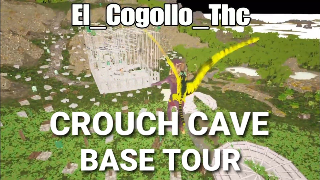 BASE TOUR (Crouch Cave) LOST ISLAND PS4 ARK SURVIVAL EVOLVED PVP ...