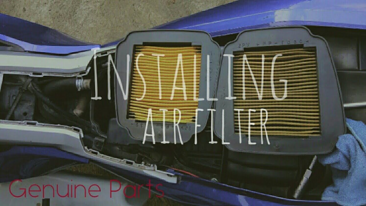 How to Replace Air Filter in Yamaha Sniper 150 fi | Genuine Parts - YouTube