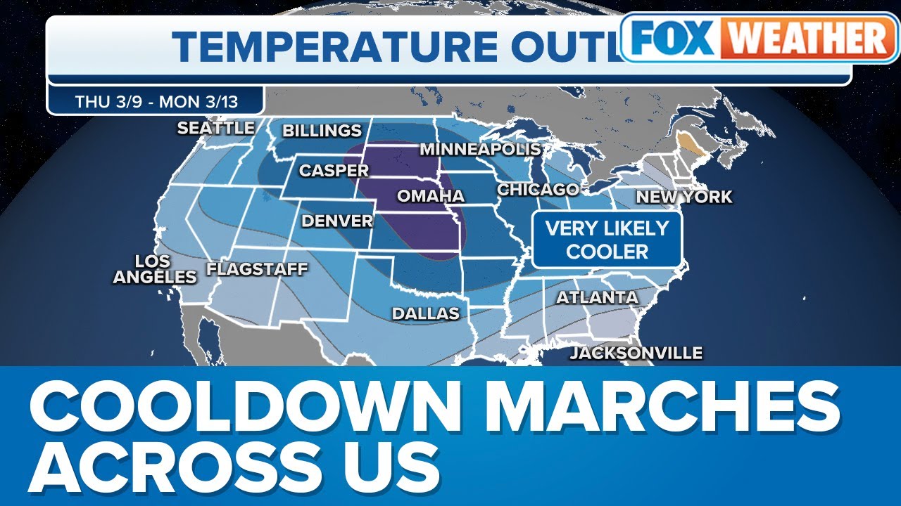 Cooler Weather Coming To Eastern US After Record Heat - YouTube