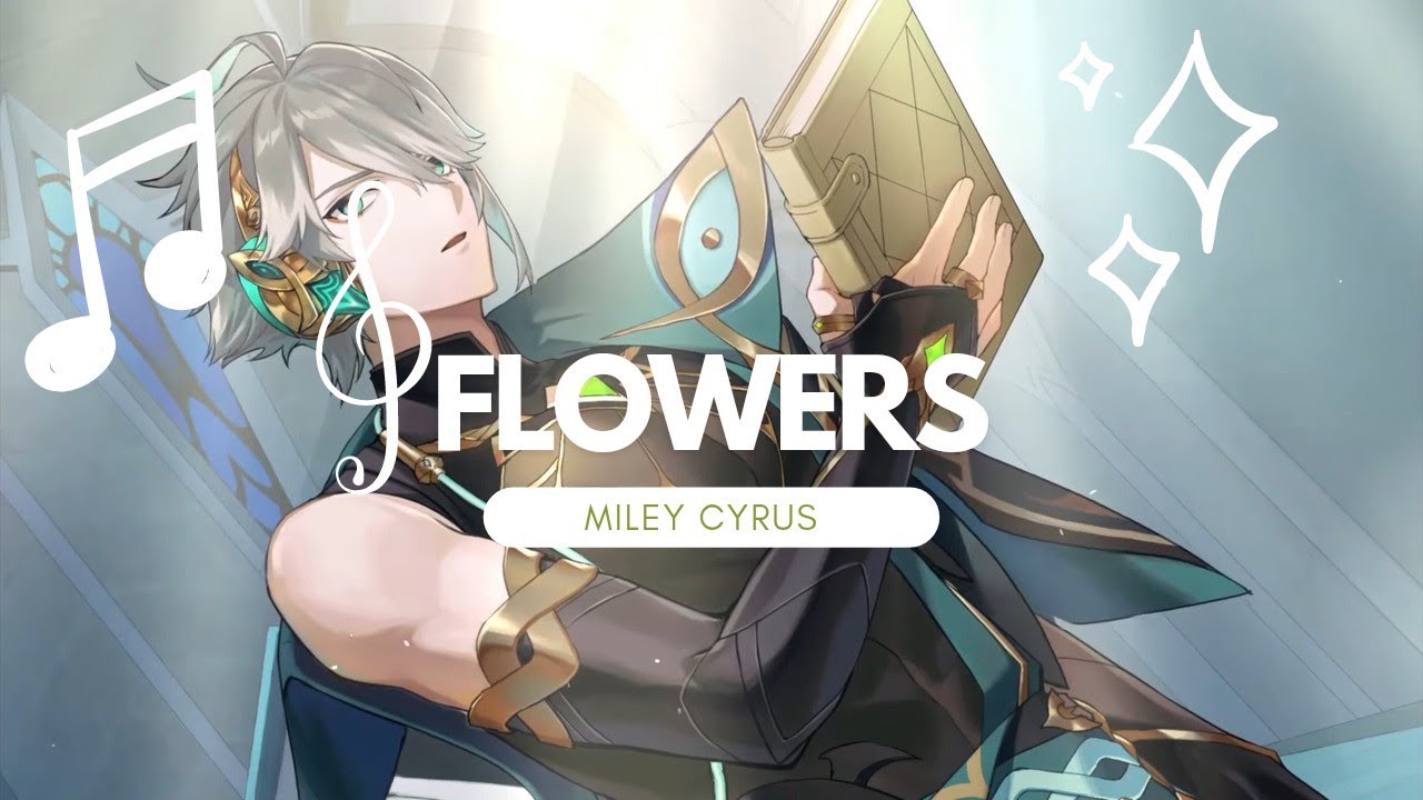 [ Nightcore ] Flowers by Miley Cyrus [ Pop ] ( Visualizer Video ) - YouTube