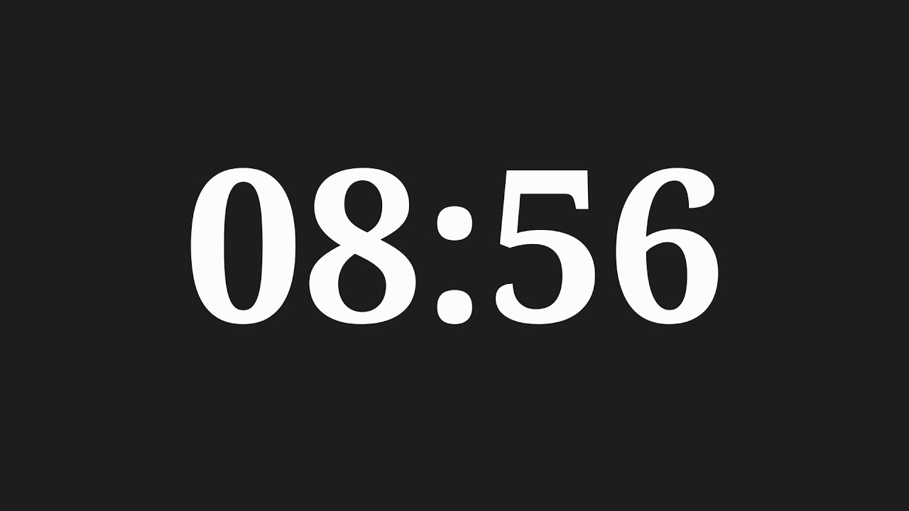8 Minutes 56 Seconds Timer - YouTube