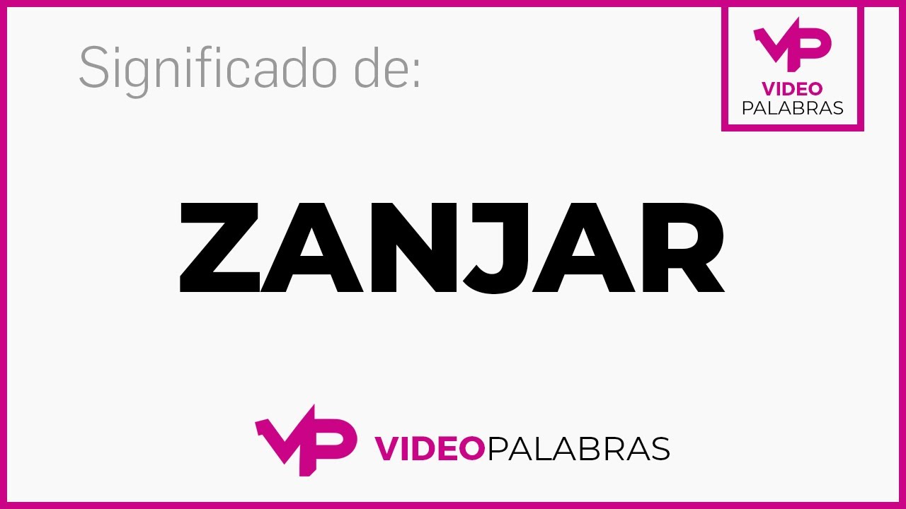 Qué significa ZANJAR - Significado de ZANJAR - Video Palabras ...