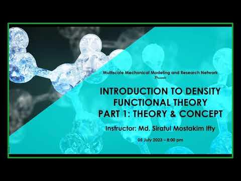 Introduction to Density Functional Theory Part 1: Theory and Concept ...