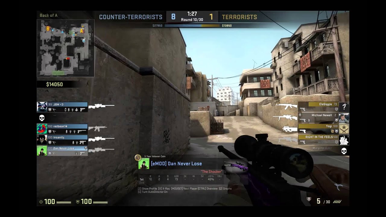 Some Pistol and AWP Aces from Dan - YouTube