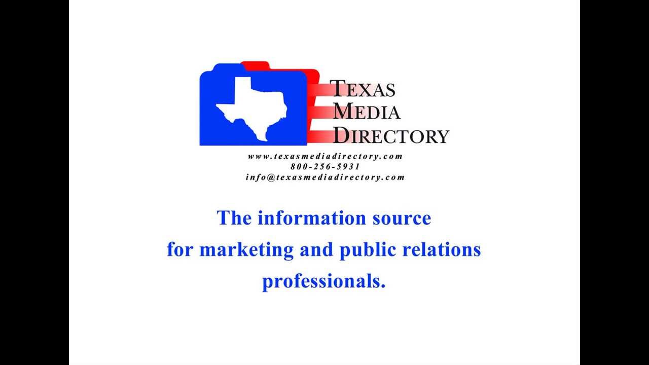 Texas Media Directory Online Lite Version Overview - YouTube