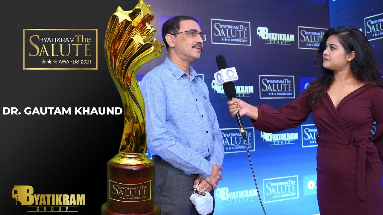 dr. gautam khaund || Red Carpet Interview || The Salute Award 2021 ...
