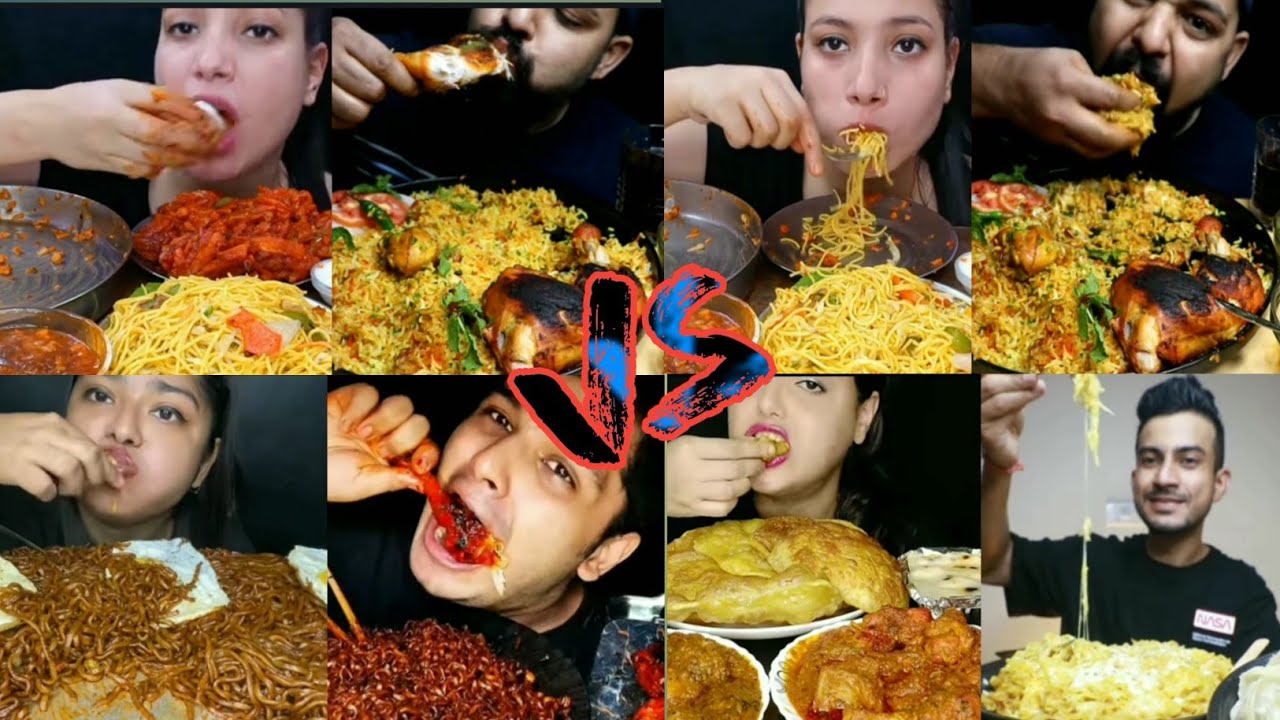Mukbangers🔥With Their Partners| Eating Challenge| Mukbang Eating - YouTube
