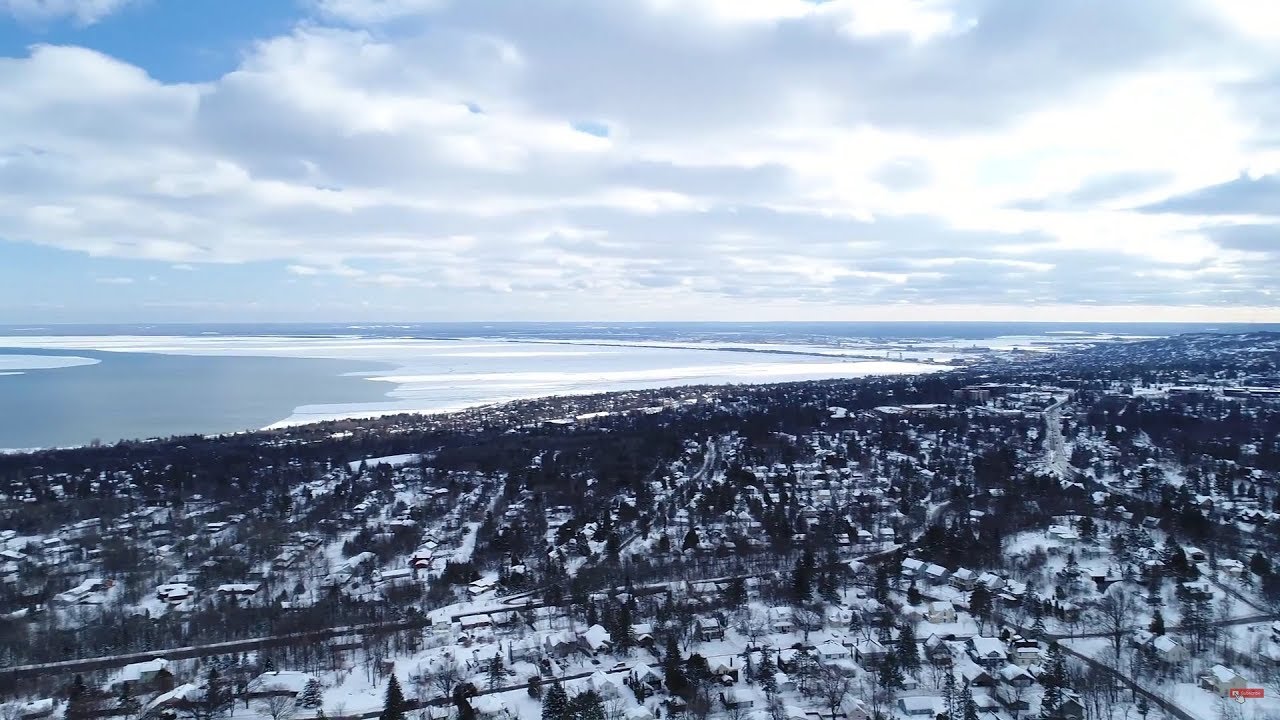 Duluth Minnesota Covered In A Blanket Of Fresh Snow (Drone Video) - YouTube