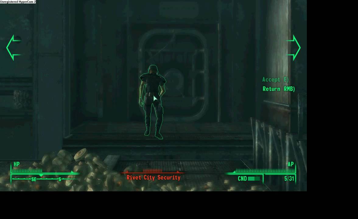Fallout 3 mine trick and v.a.t.s - YouTube