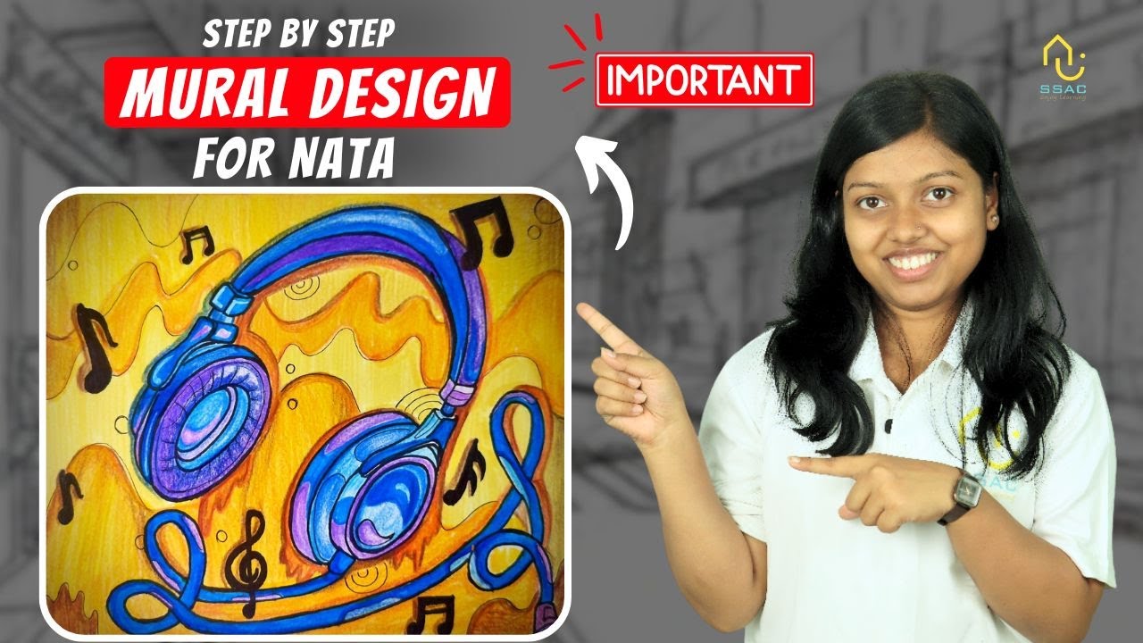 MURAL Drawing for NATA exam ️ | Full Process Explained 🔥 - YouTube