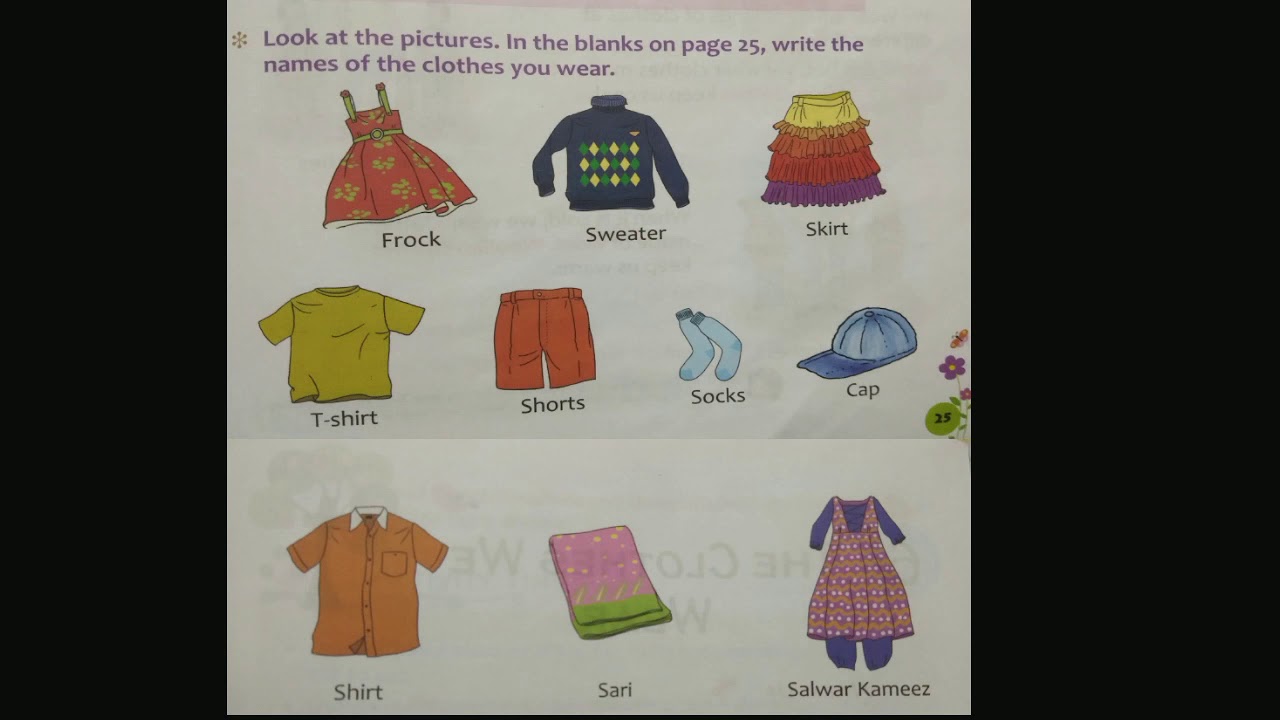 Class 1, EVS, Ch-6, The Clothes We Wear - YouTube