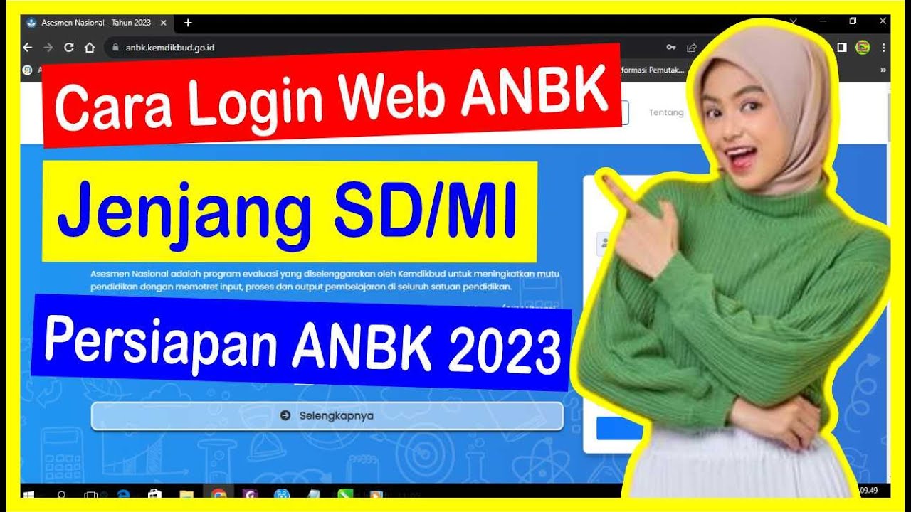 Cara Login Ke Web ANBK Jenjang SD Persiapan ANBK 2023 - YouTube