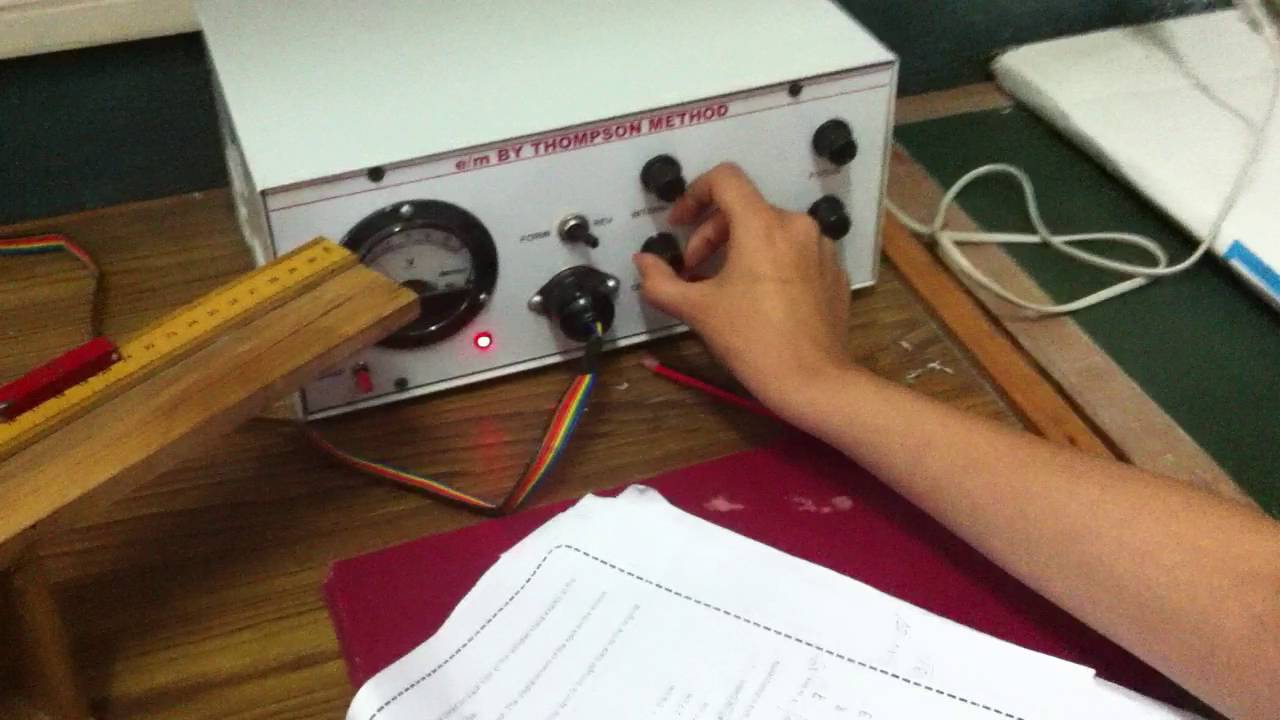 8. e/m by thompson method - YouTube