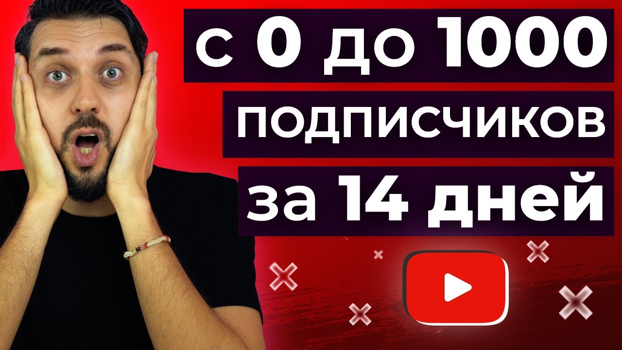 Как набрать первую 1000 подписчиков на Youtube за 14 дней с нуля Youtube