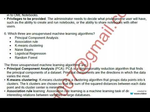 Oracle Machine Learning using Autonomous Database 2023 1Z0-1096-23 ...