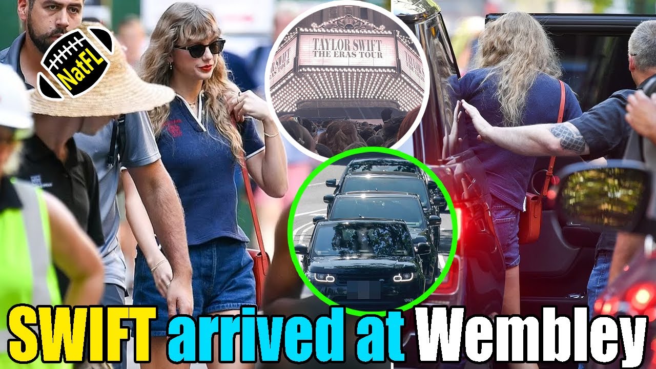 Fit for a QUEEN! Taylor Swift's motorcade Arrives at Wembley to kick ...
