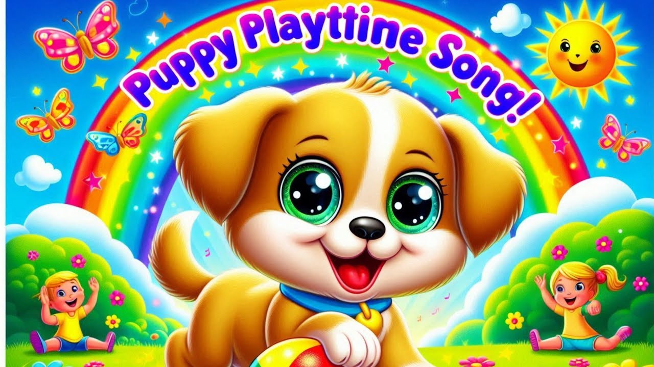 Puppy Playtime Song | Fun Sing-Along for Kids | Kid's Rhyming Song ...