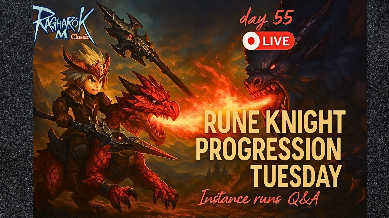 Day 55: Rune Knight Progression Tuesday 🔥 | Instance Runs & Live Q&A ...