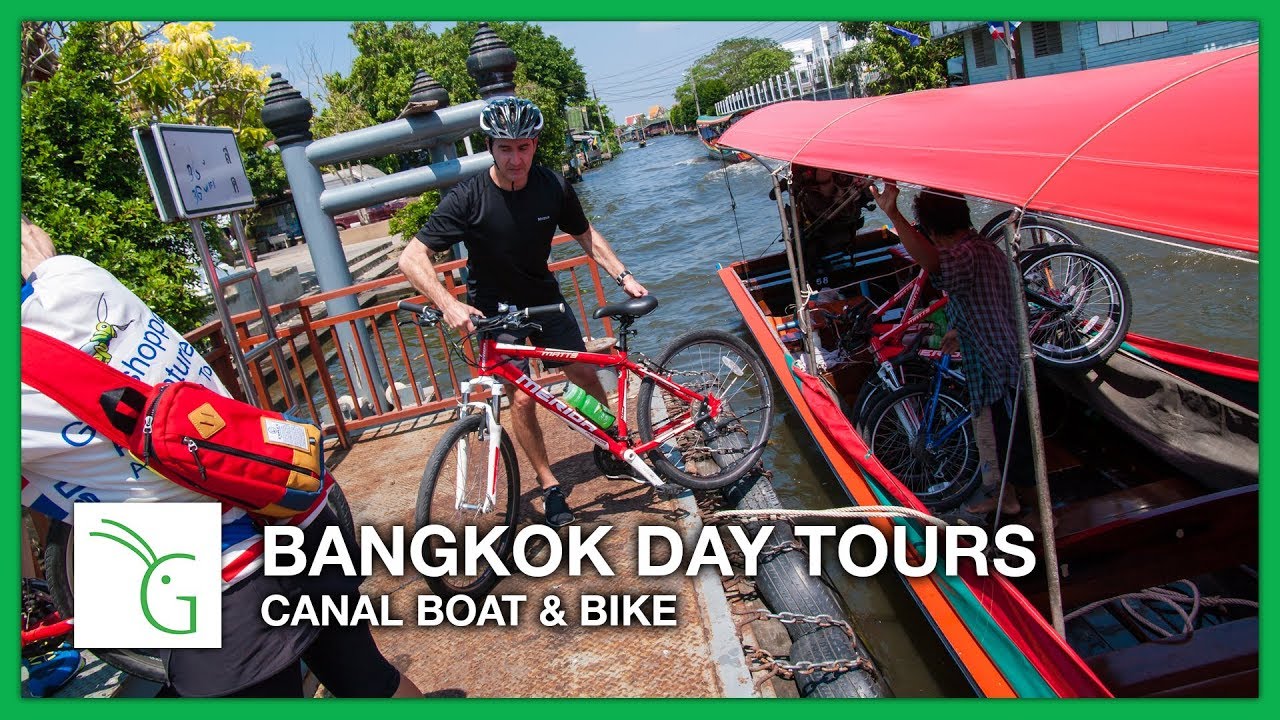 Bangkok By Boat & bike tour - YouTube