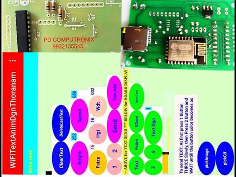 WiFi Pixel Led THORANAM Animation Text Design with SD CARD or Internal ...