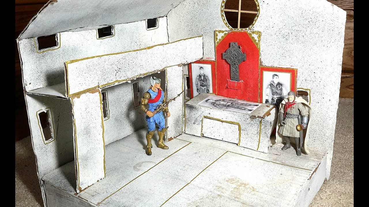 Custom G.I. Joe Cardboard Church - Diorama - Playset - Actraiser Custom ...