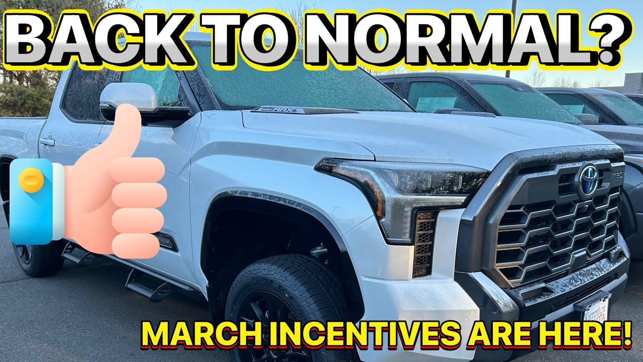 FINALLY! 2024 Toyota Tundra March Incentives Look Good! - YouTube