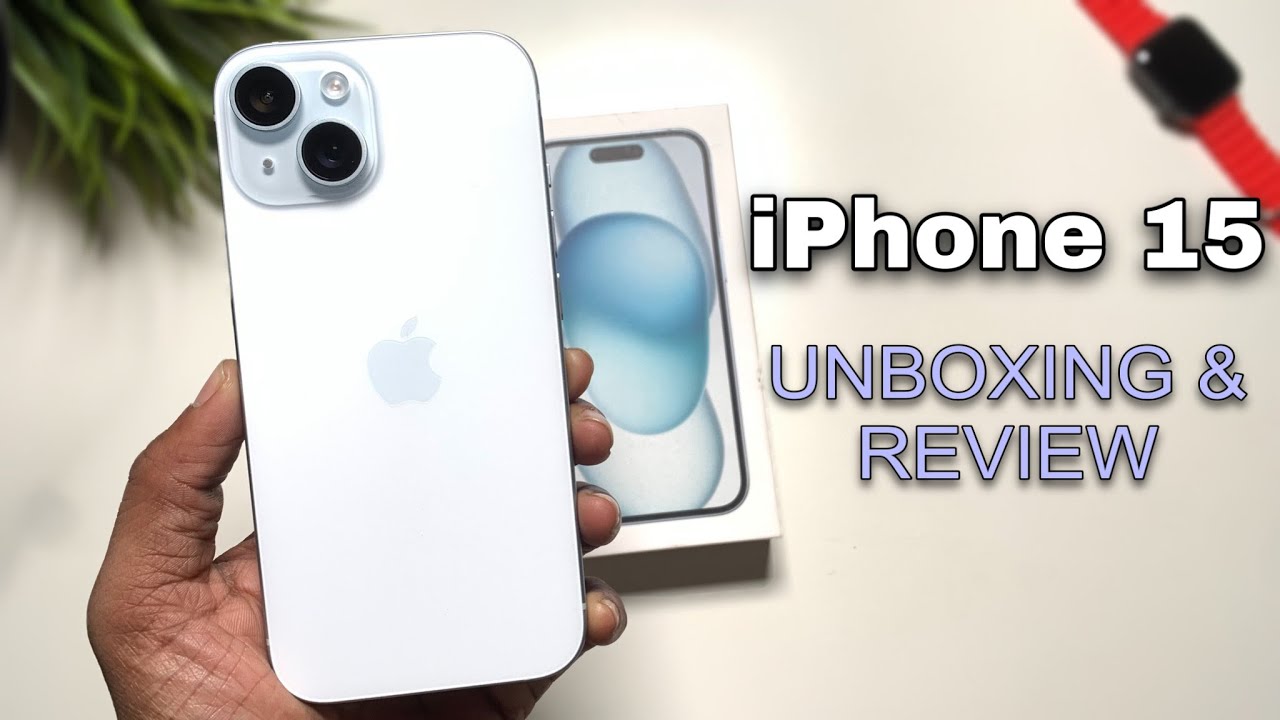 iPhone 15 Unboxing blue color and Detailed Review in Hindi - YouTube