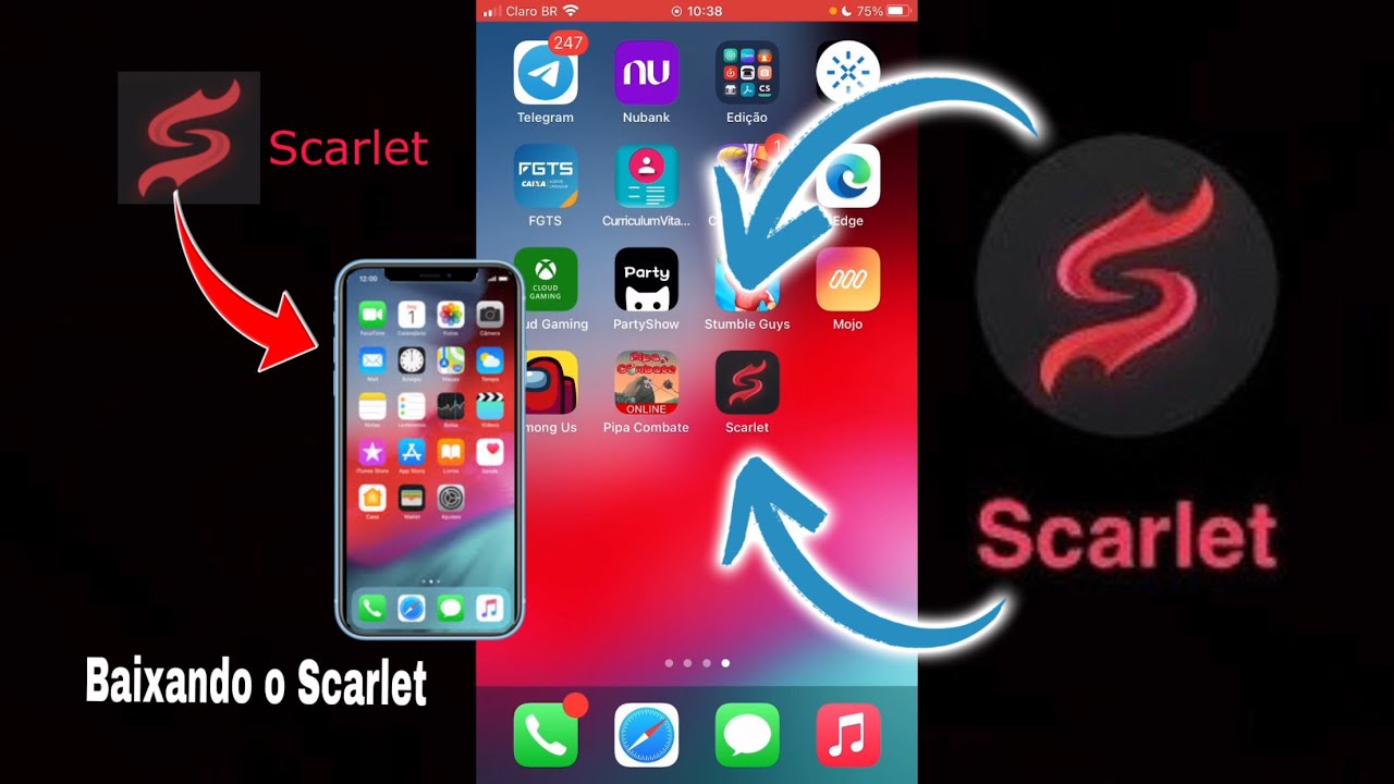 Como baixar o Scarlet no seu iPhone 📲 veja tudo até o final👊 - YouTube