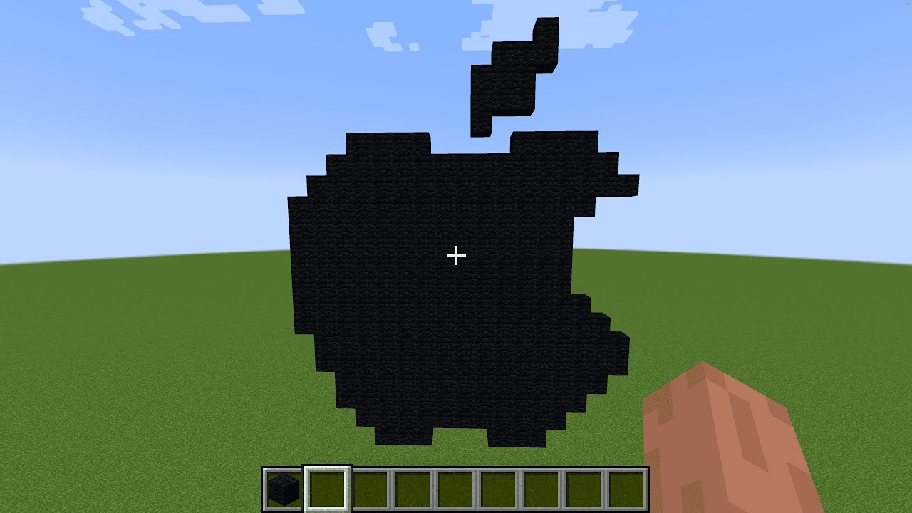 Creando el Logo de Apple en Minecraft | Pixel Art - YouTube