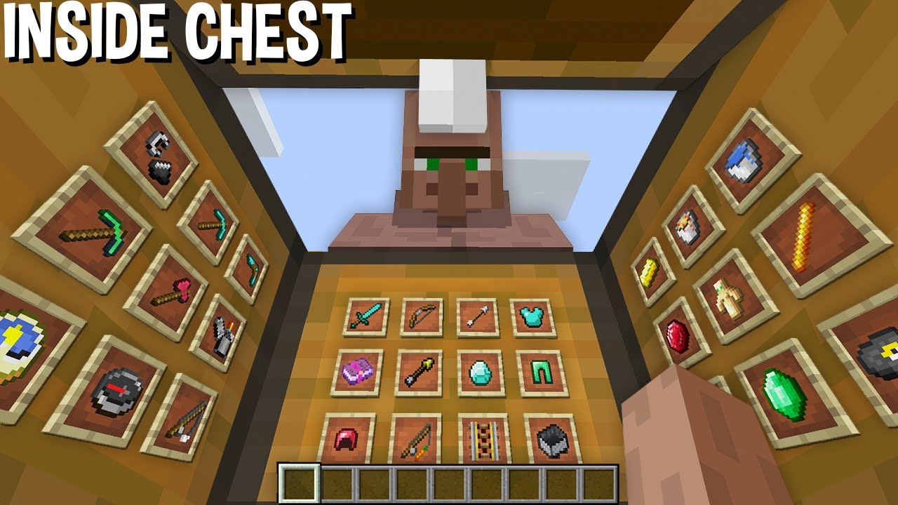 HOW to ENTER INSIDE CHEST in Minecraft ? SECRET METHOD ! - YouTube