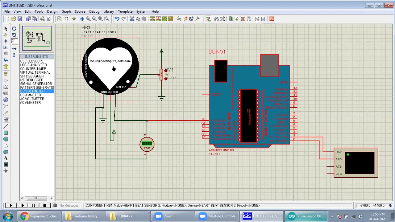 Lab Session-Heart Beat Sensor Simulation - YouTube