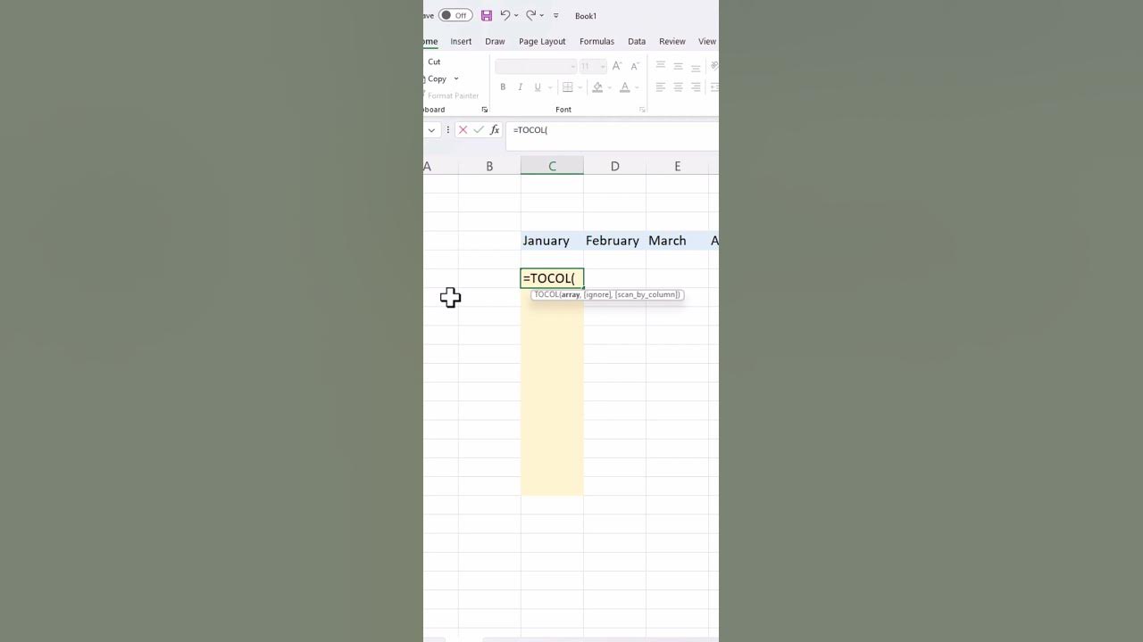 Swap Rows and Columnt with TOCOL Function in Excel! ☝️ - YouTube