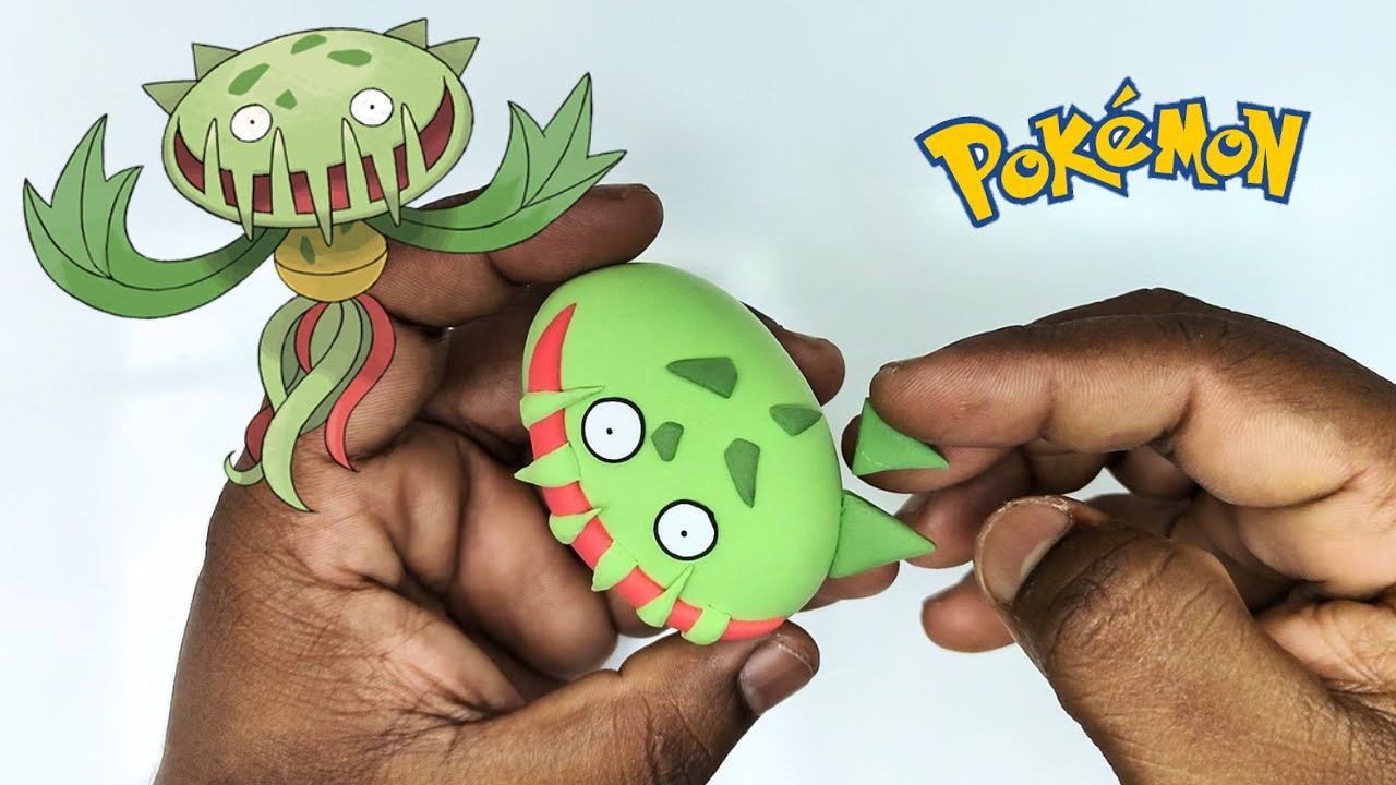 Pokémon Clay Art Carnivine || Grass Type Pokémon || Pokémon Air Dry ...