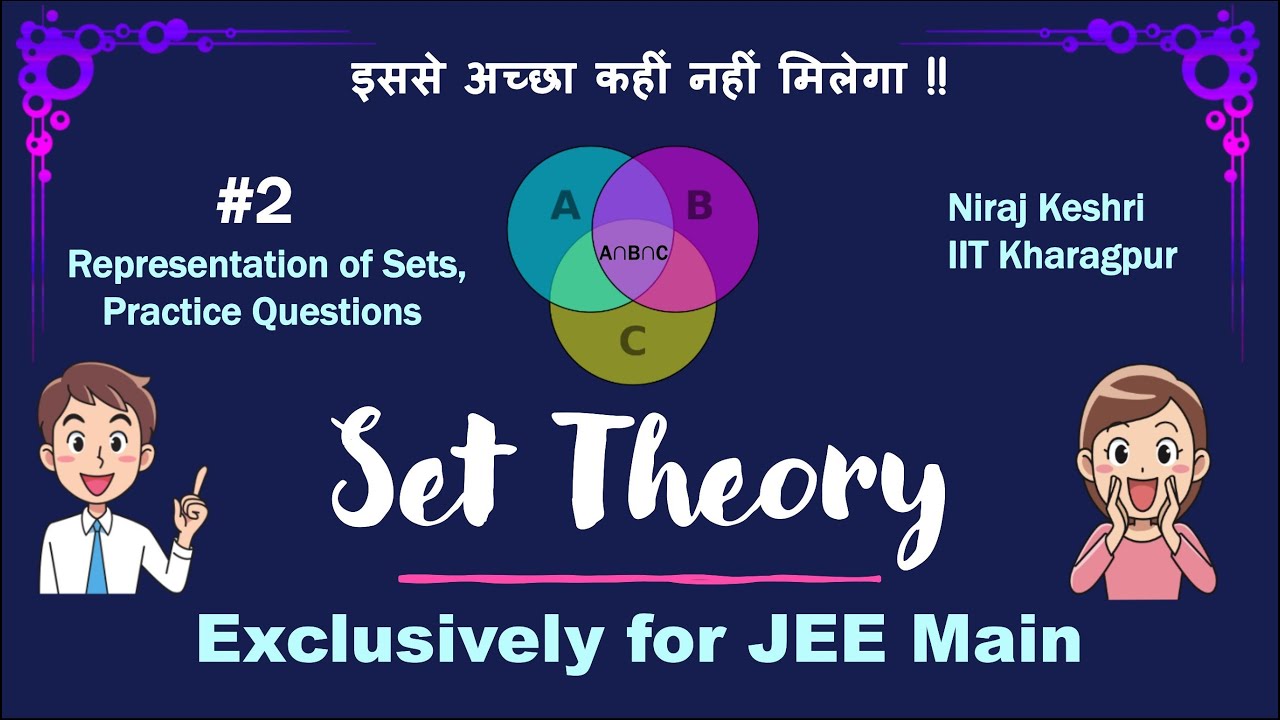#2 | Set Theory | Representation of Sets | Set Builder Form | Roster ...