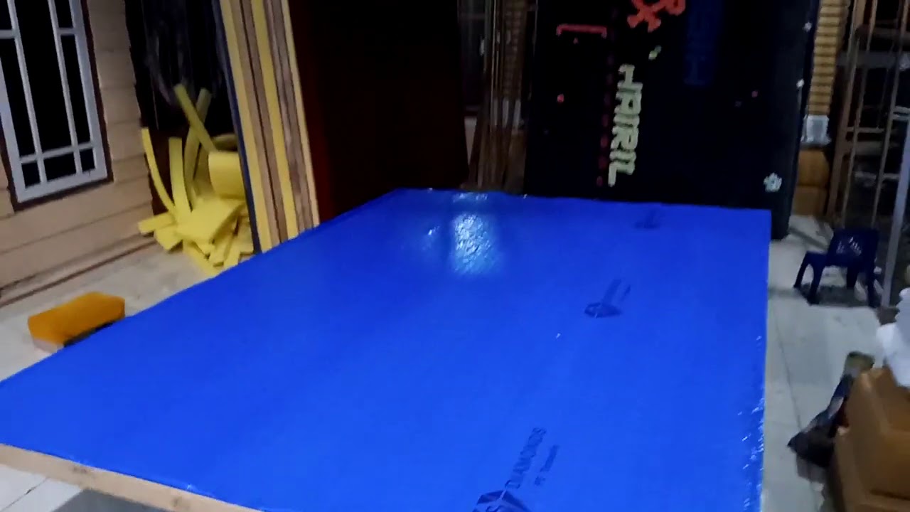 belajar cara memasang busa papan bunga - YouTube