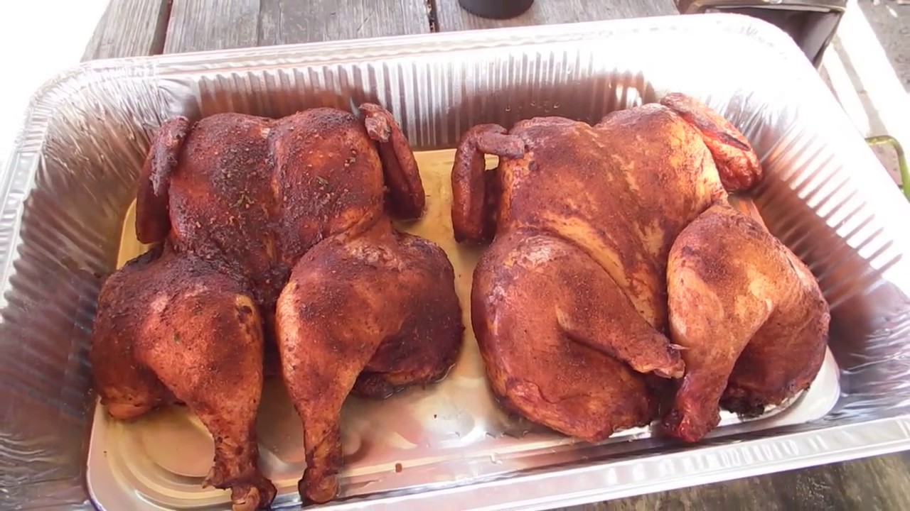 Assassin 48 Grill Cooking Spatchcock Chickens - YouTube