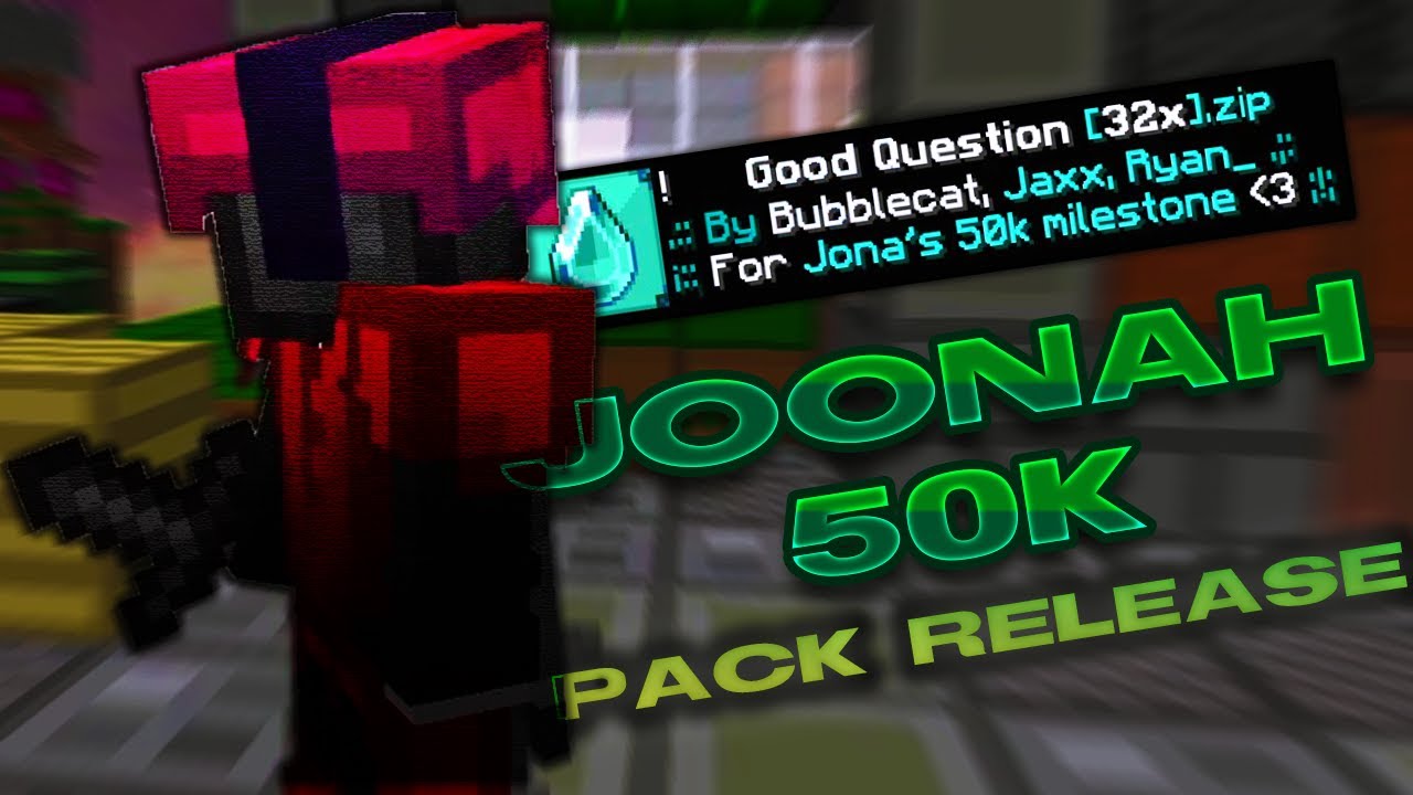 Using the Jooonah 50k Pack for HYPIXEL BEDWARS - YouTube