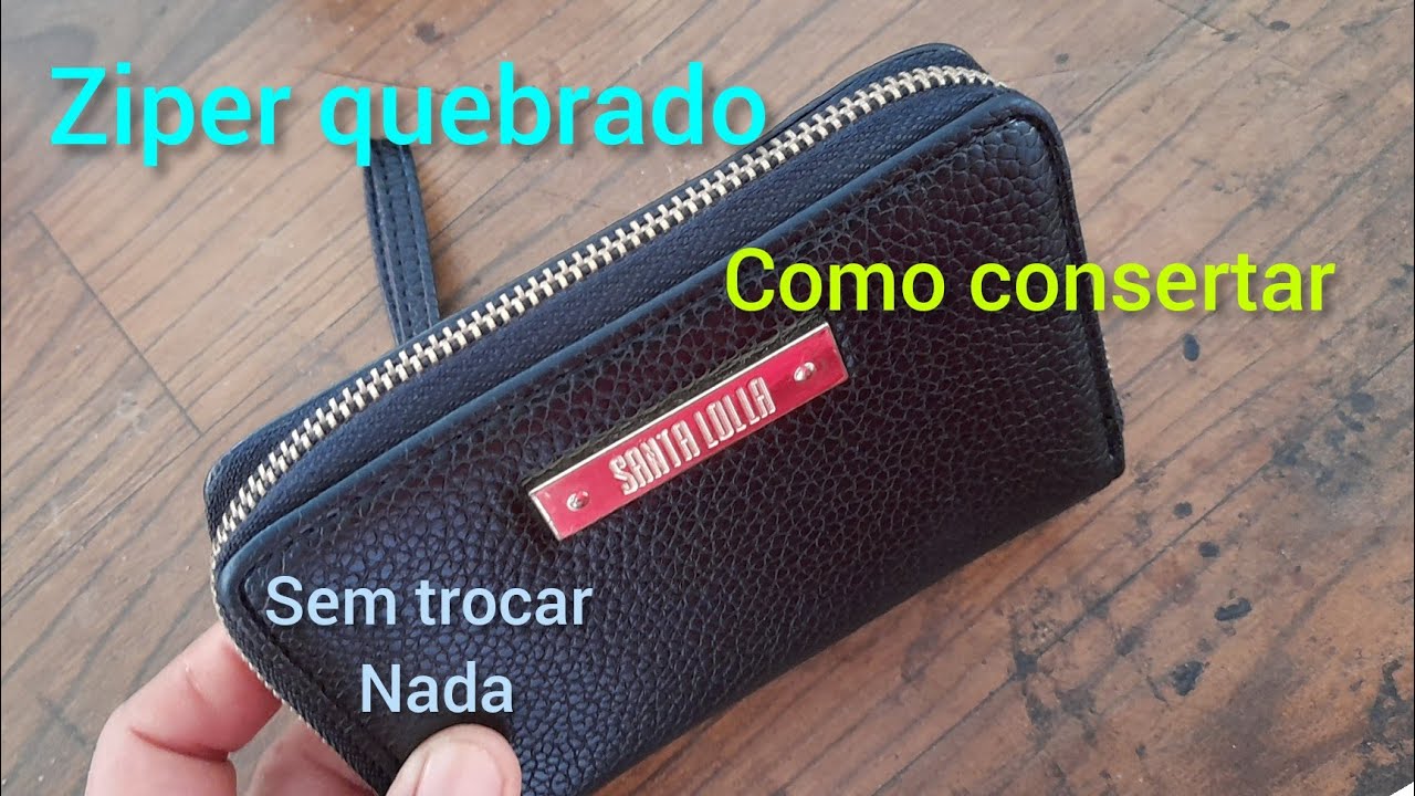 como consertar ziper quebrado sem trocar nada - YouTube