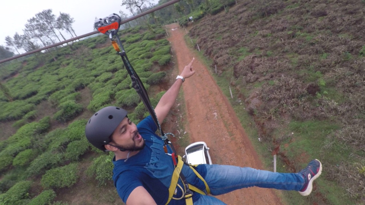 ZIPLINE ADVENTURE AT WAYANAD -KERALA - YouTube