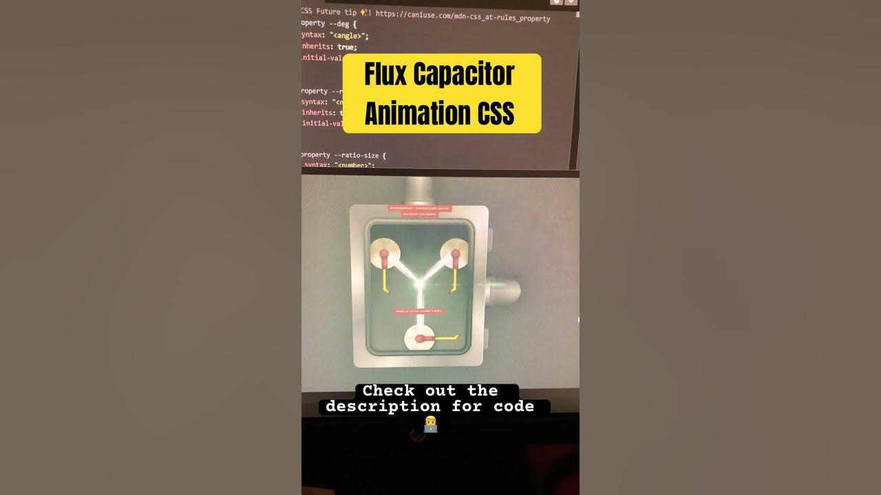 Flux Capacitor Css Animation Htmlcss Css3animation Shorts Youtube