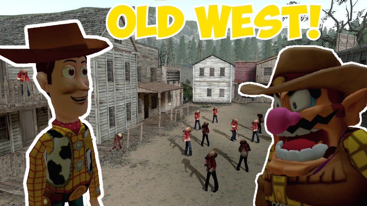 COWBOY WARIO I WOODY U OLD WEST TOWNU!? - Garry's mod Roleplay - YouTube