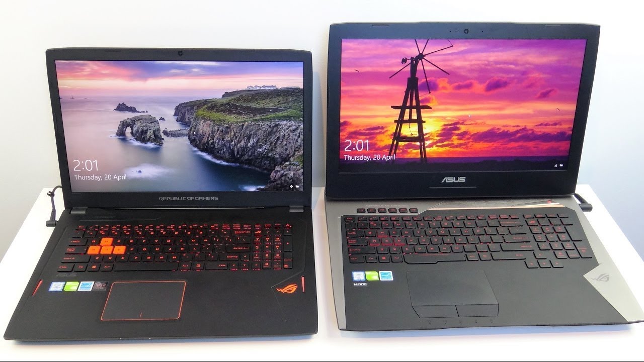 ASUS ROG G701VI VS G752VS 120HZ GAMING LAPTOP - YouTube