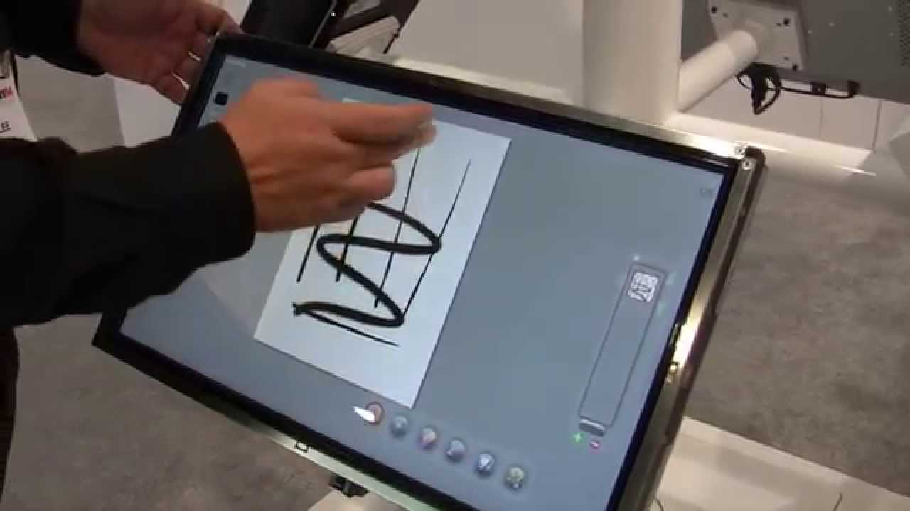 Baanto ShadowSense Mid-size Multi-touch Frames shown at Infocomm 2014 ...