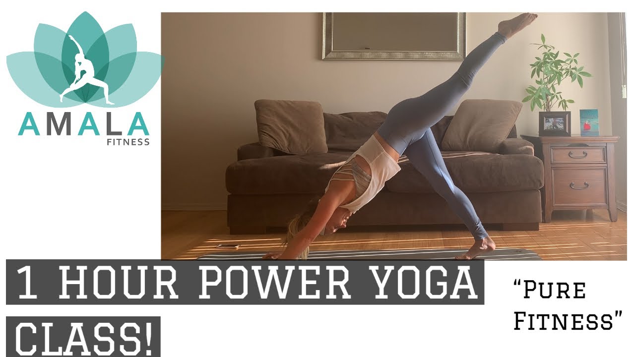 1 Hour Power Yoga Class - Amala Fitness - YouTube